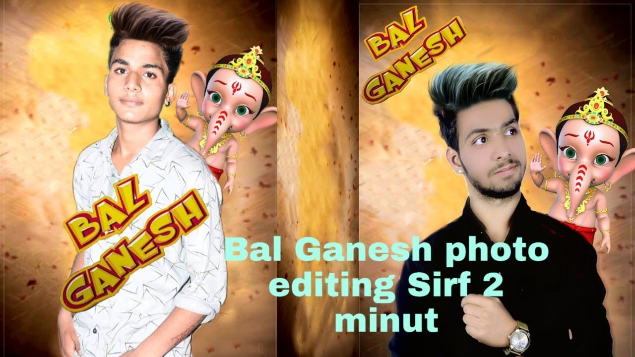 Bal Ganesh chaturthi photo Editing Tutorial in piace || ganesh photo ...