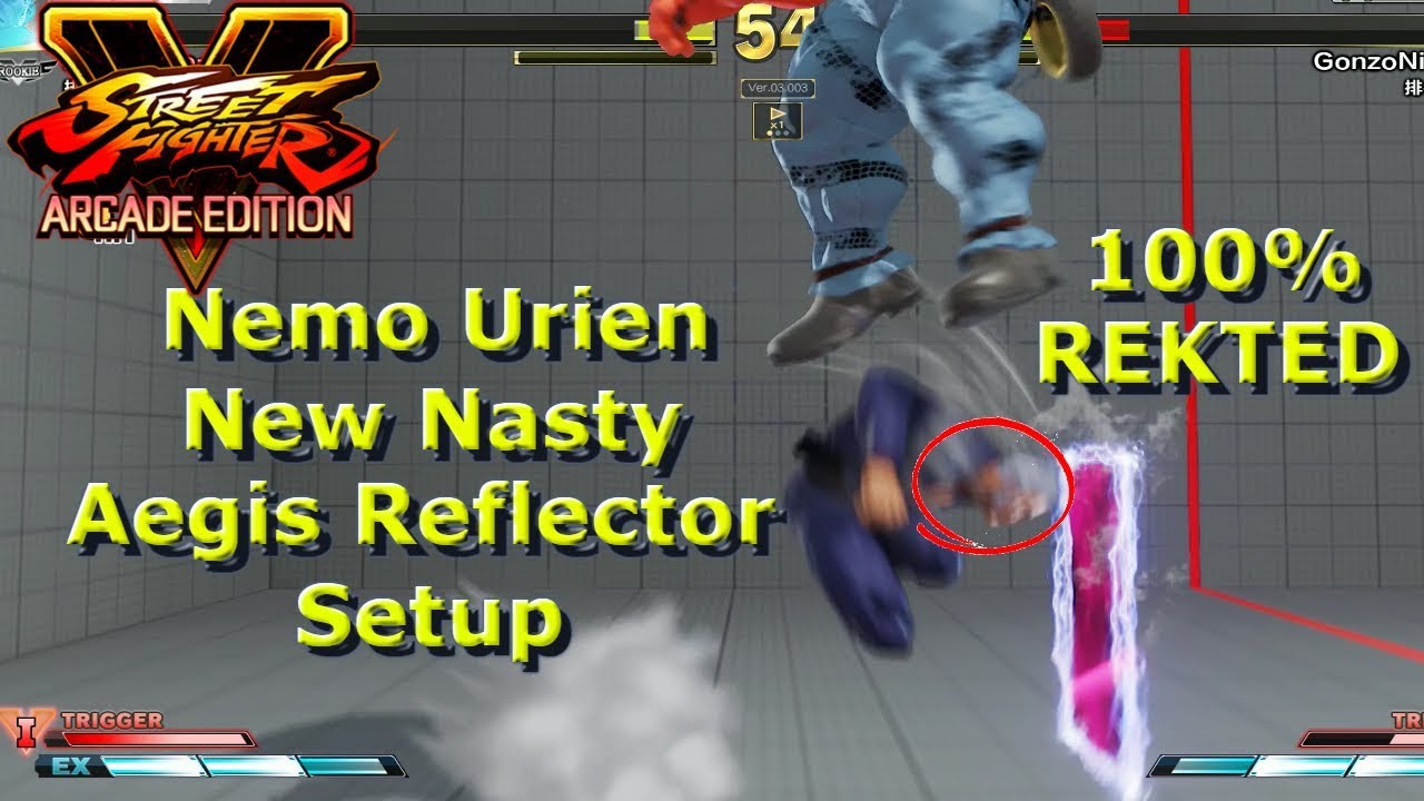SFV AE - Nemo Urien Completely Destroy This Abigail | New Aegis Reflector Setup - YouTube