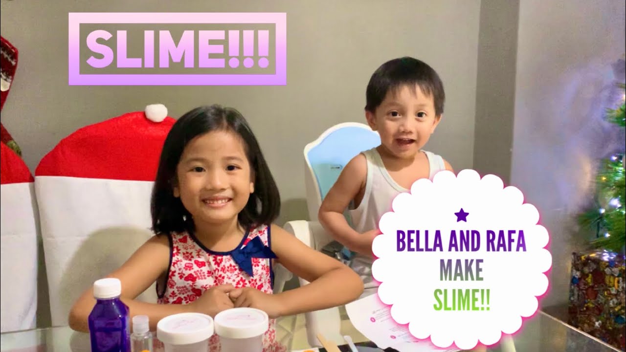 Bella and Rafa make slime!! - YouTube