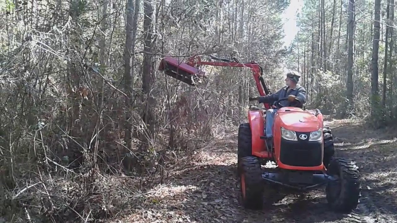 Boom Arm Mower in action - YouTube