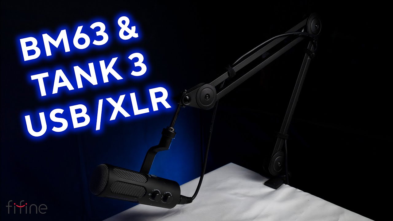 Fifine BM63 Tank 3 USB XLR Микрофон для подкастов - YouTube