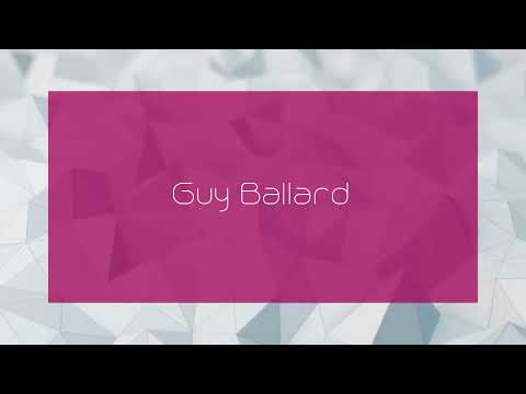 Guy Ballard - appearance - YouTube