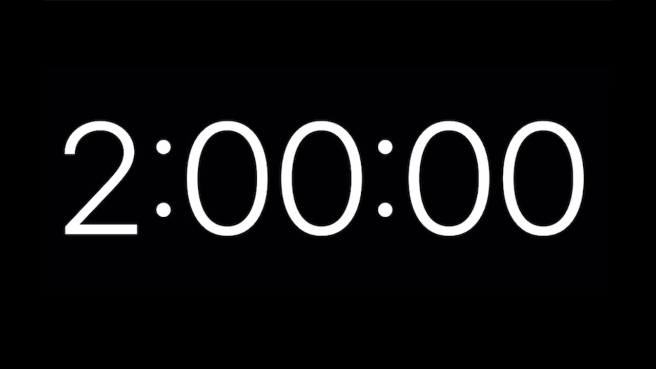 2 hour countdown timer : นับเวลาถอยหลัง 2 ชั่วโมง - YouTube