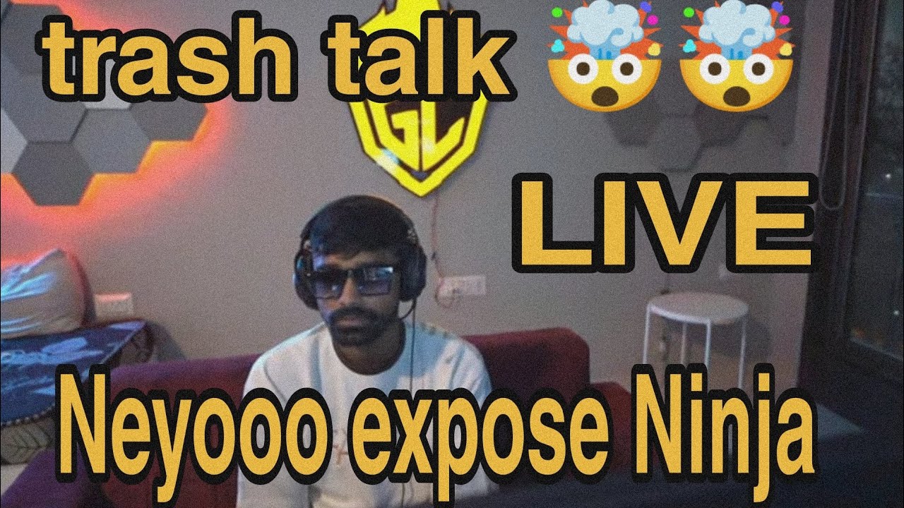 NEYOOO expose Ninja on live stream 🤯🤯|| trash talk #bgmi #neyoooo # ...