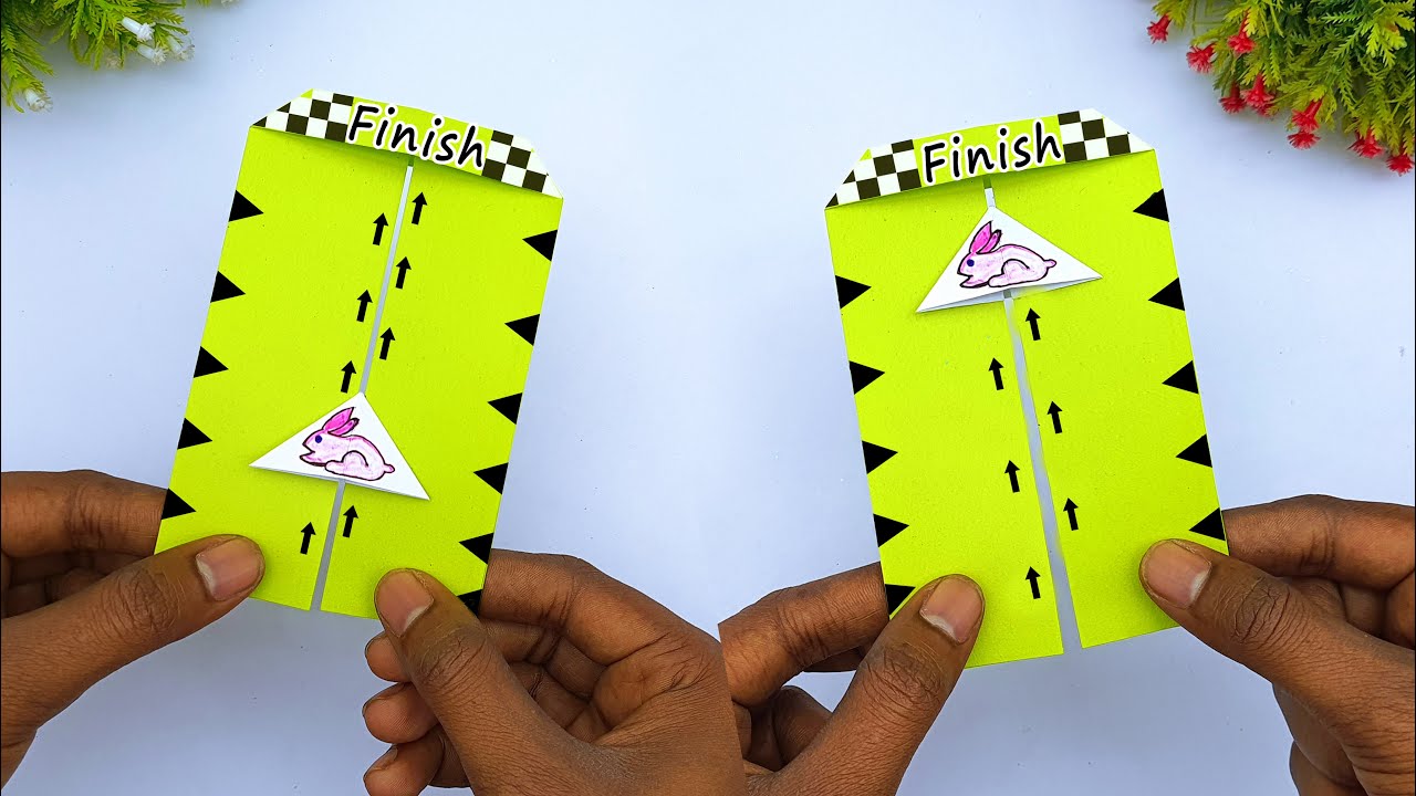 DIY How To Make Paper Running Race Toy | Handmade Paper Toy Ideas ...
