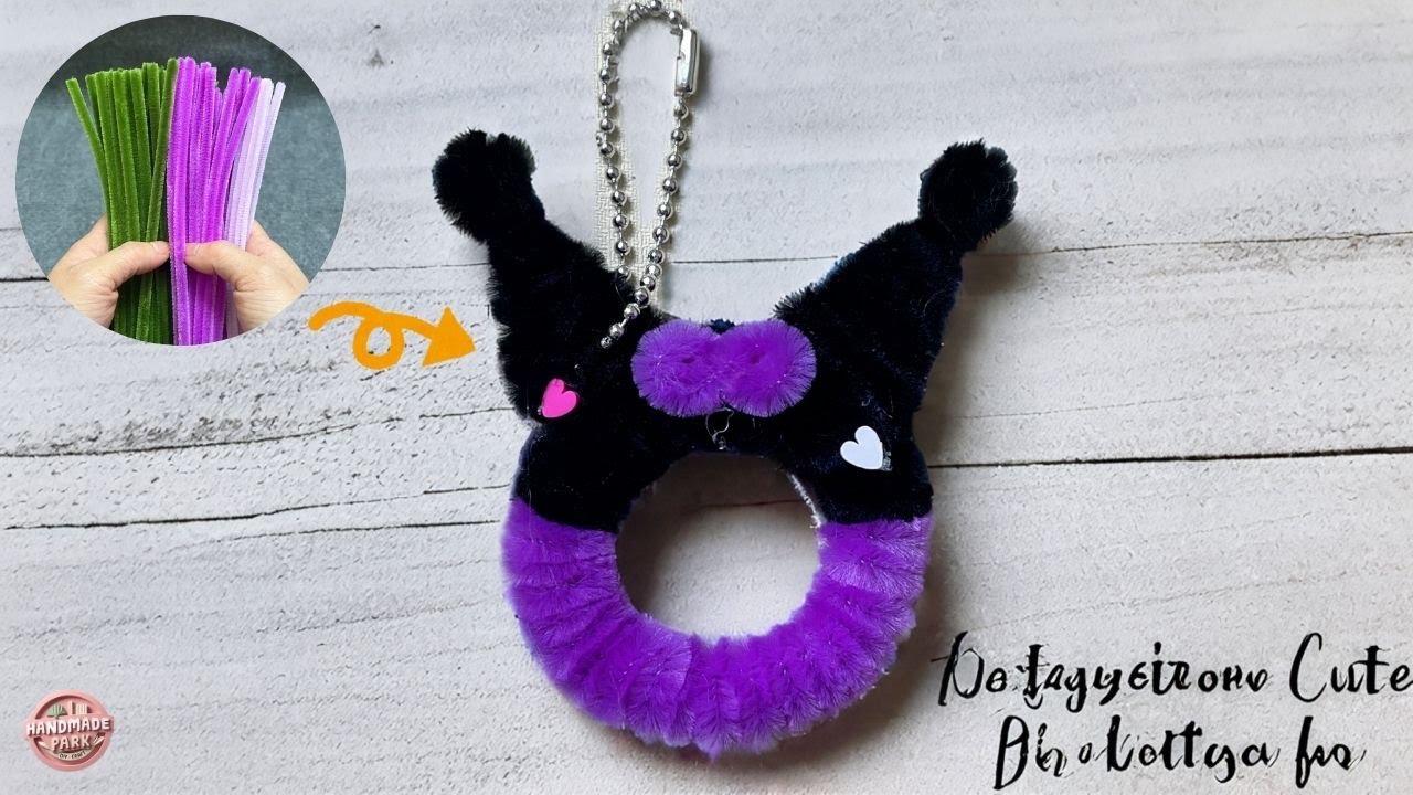 🌞DIY Keychain🌞How to make Kurumi Keychain with Pipe Cleaner # ...