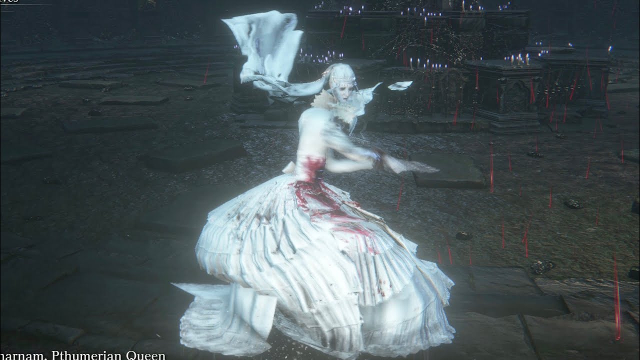 Bloodborne - Yharnam, Pthumerian Queen Boss Fight 4K - YouTube
