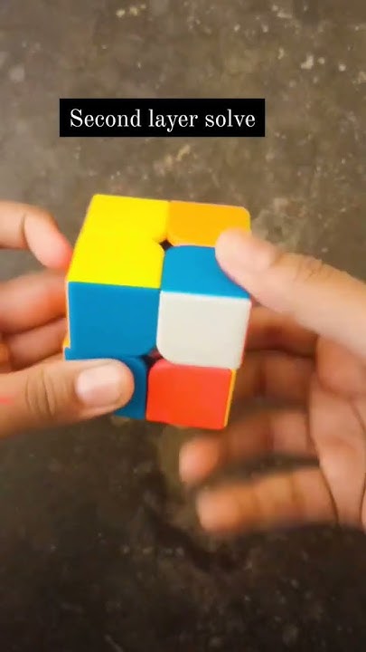 2by2 Rubik's cube second layer solve #shots_video - YouTube