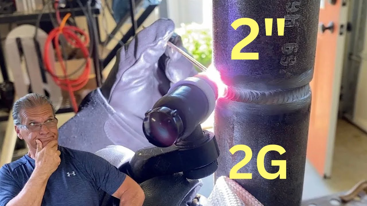 2G 2 Inch Pipe Root, Hot, 2 bead Cap TIG Freehand Technique - YouTube