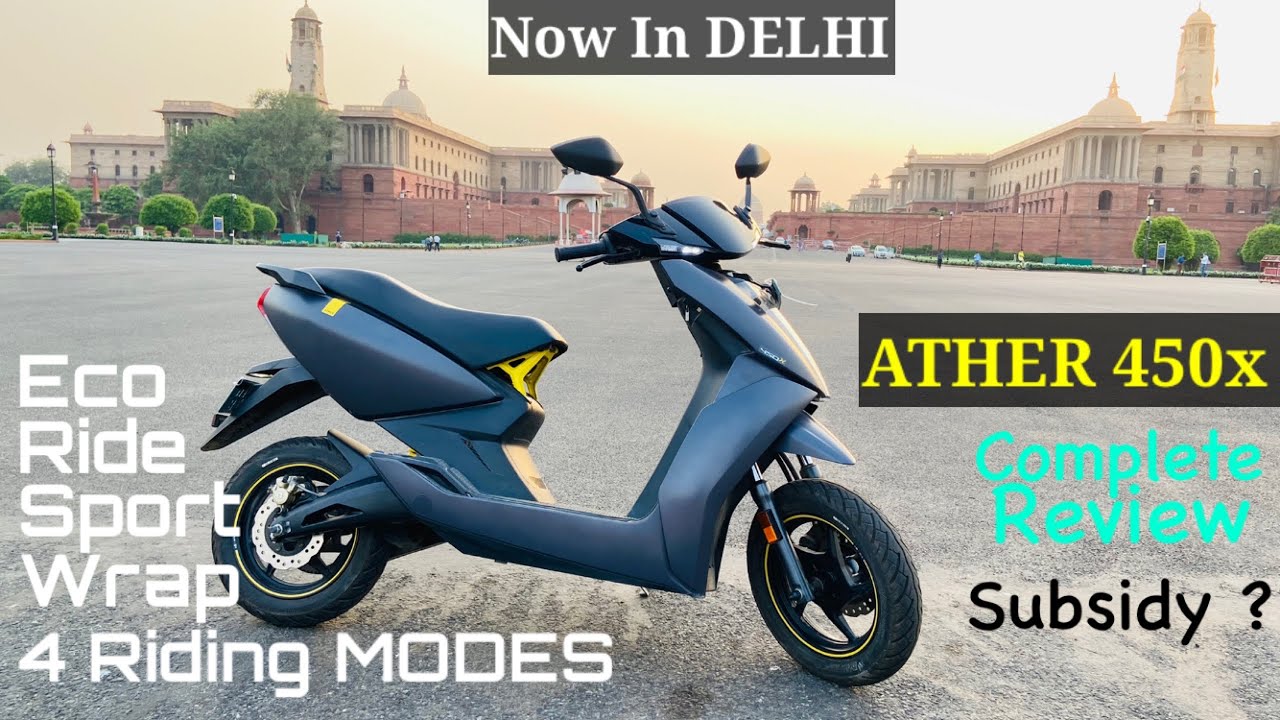 Ather 450x High Speed Electric Scooter With Lithium - ion Battery ...