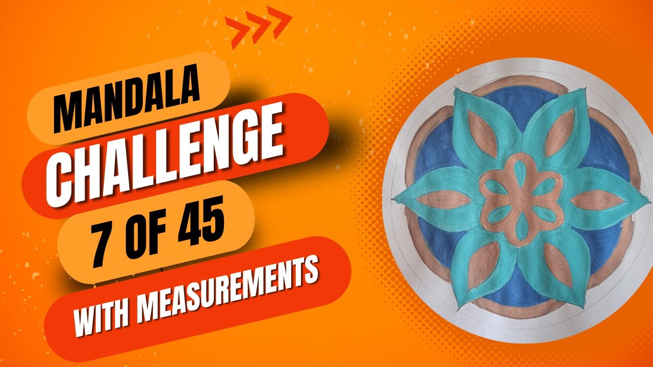 Mandala Art | Best Easy mandala art | Day 7 of 45 | 2024 | ATM ...
