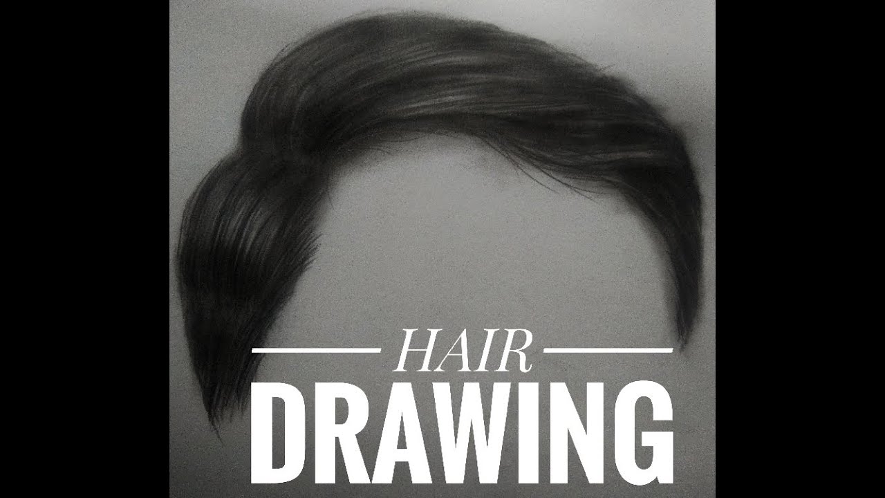 hair drawing tutorial# how to draw male hair - YouTube
