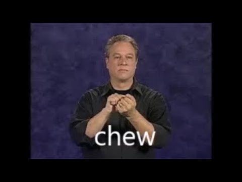 RSS ASL Lesson Glossary - ASL Sign - Chew - YouTube