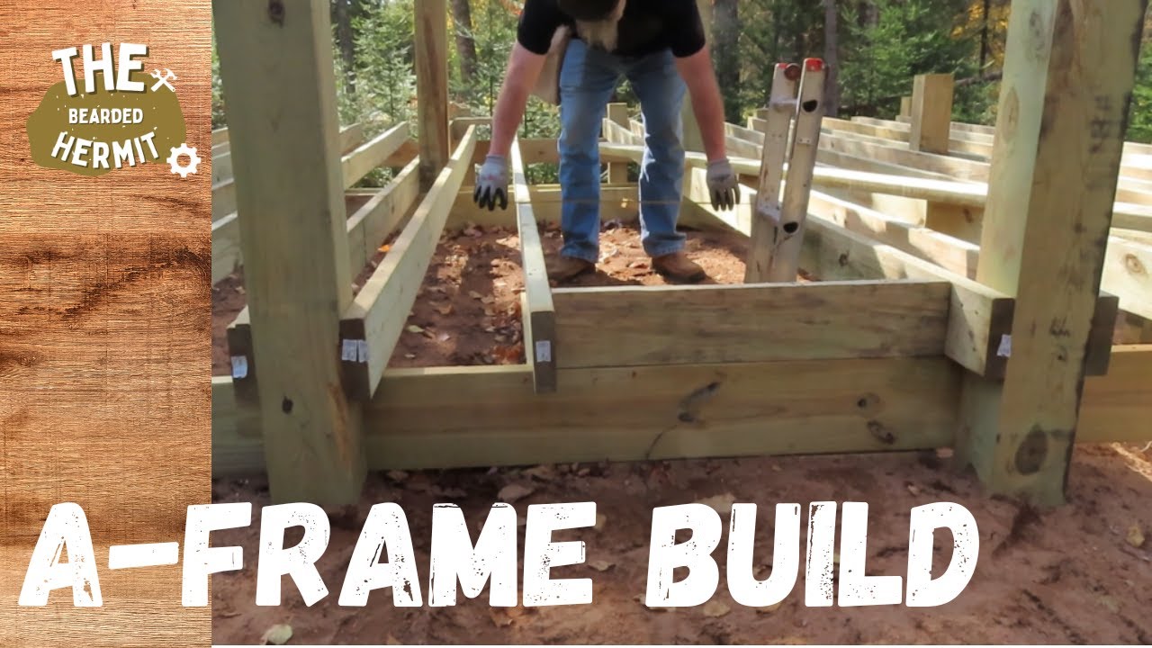 A-Frame Foundation & Subfloor Start to Finish - YouTube