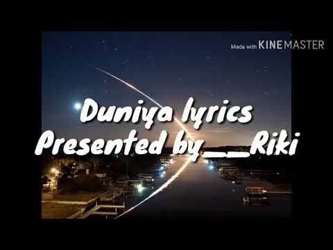 Duniya lyrics song - YouTube