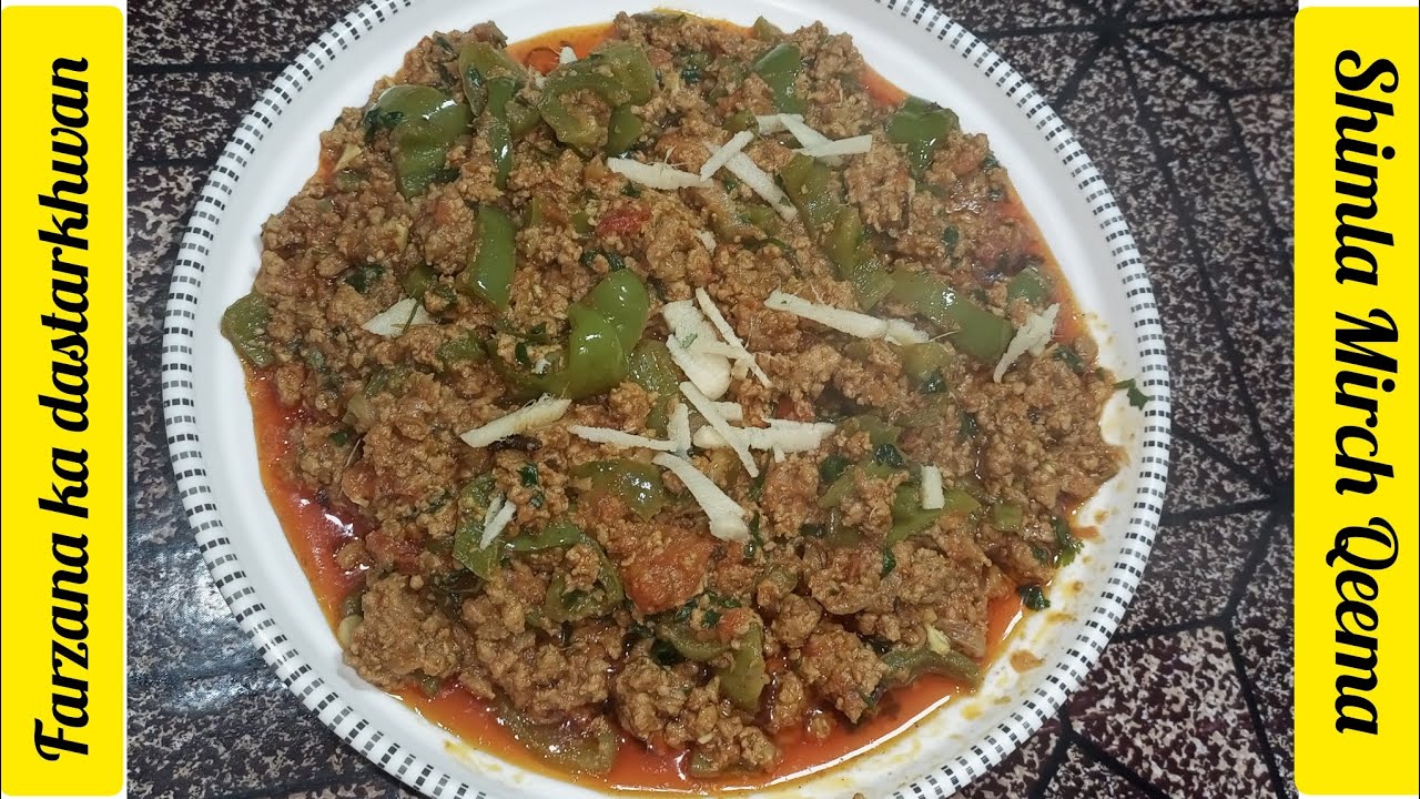 Shimla Mirch Qeema l Farzana ka dastarkhwan #viralvideo #recipe - YouTube