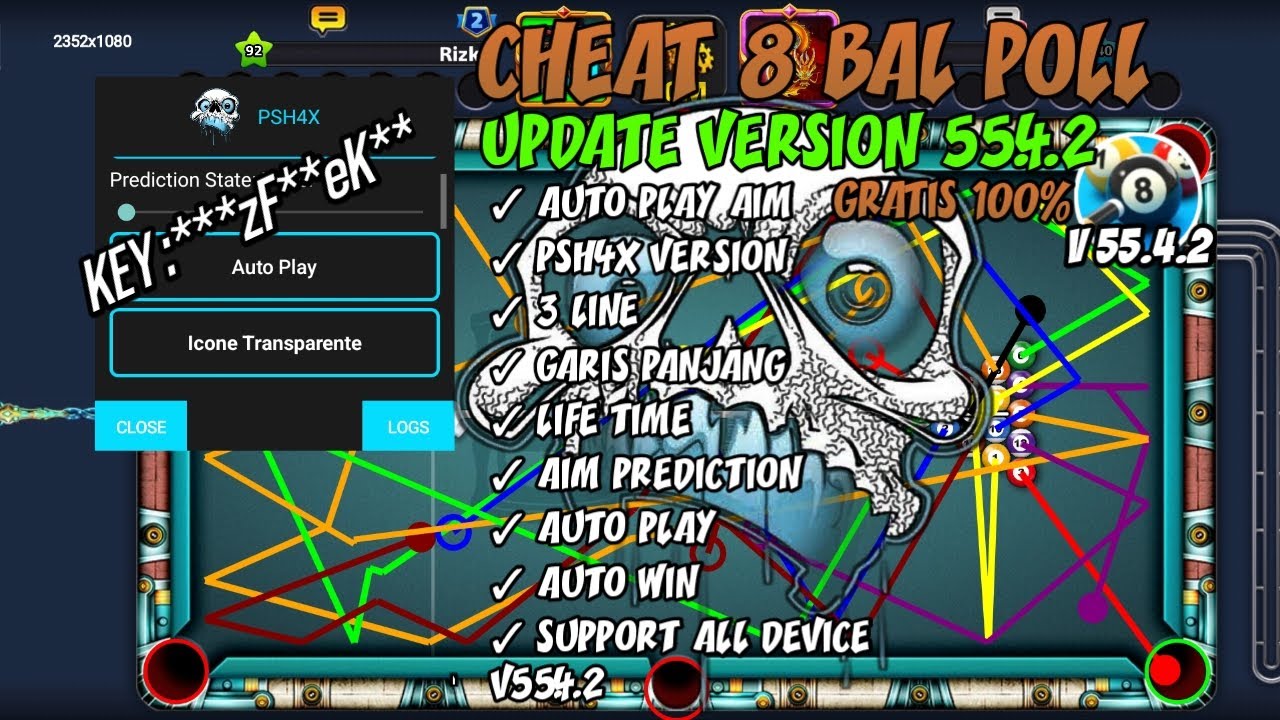 NEW (🔥PSH4X🔥) FREE + KEY 9999 DAY VIP || CHETO 8 BAL POOL VIP INDONESIA ...