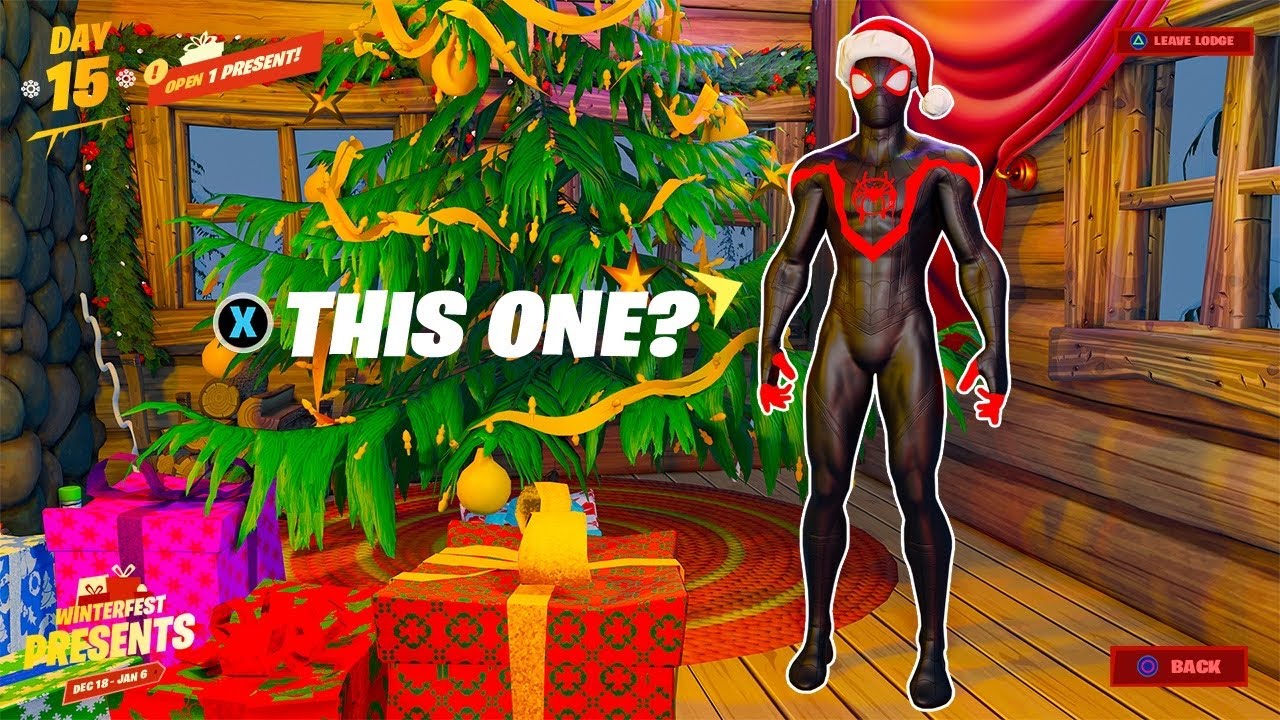 15th PRESENT in Fortnite WINTERFEST! - YouTube