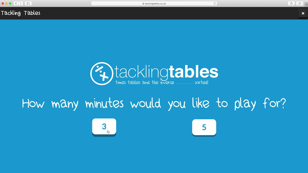 Tackling Tables Online - Features for Students - YouTube