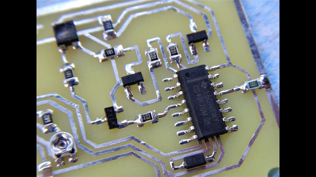 SMD / SMT PCB Making process and soldering at home for small projects ...