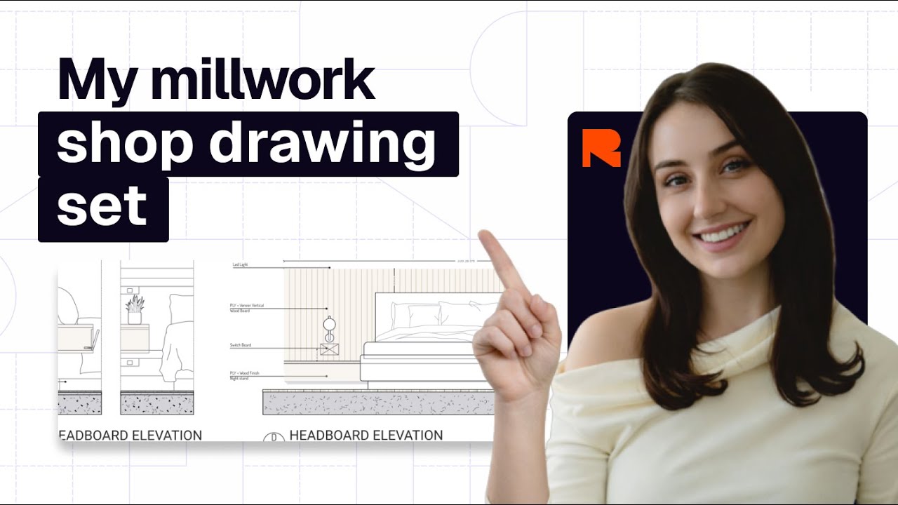 Interior Design Millwork Drawing Tips | Custom Headboard - YouTube