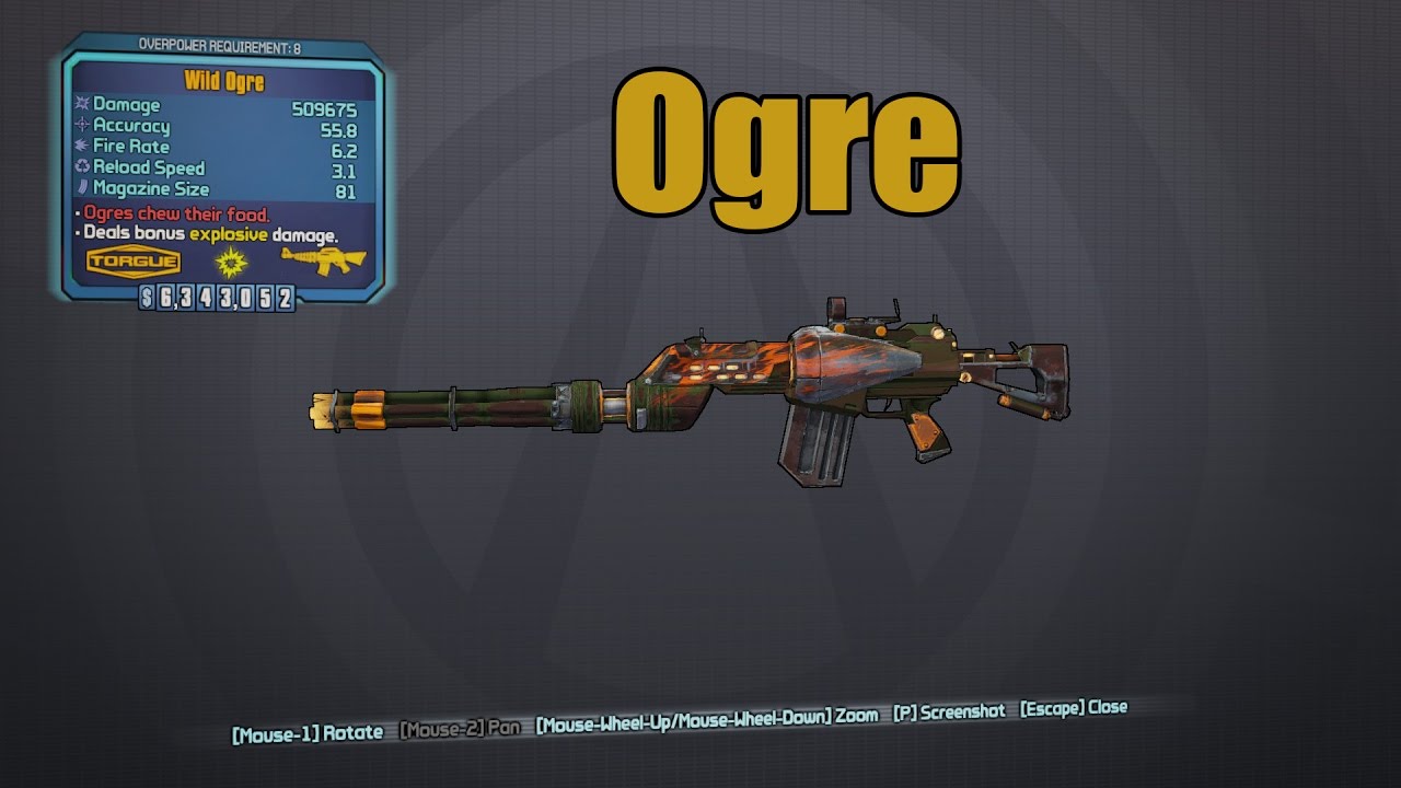 Borderlands 2 Farming Ogre ft. Rh31z13II - YouTube