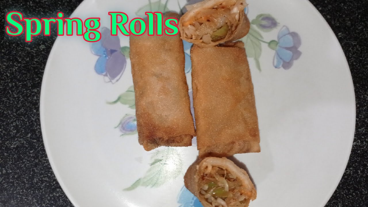 Veg Spring Rolls Recipe|Crispy & Crunchy spring rolls - YouTube