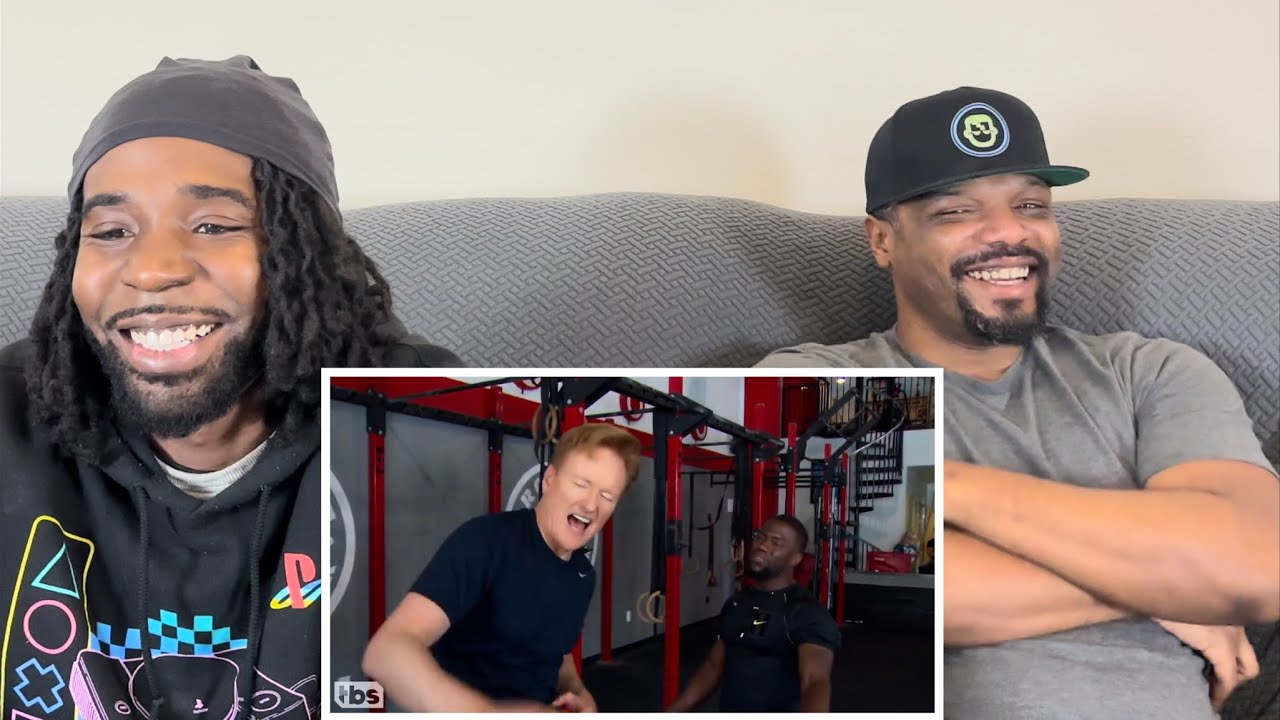 Conan Hits The Gym With Kevin Hart Reaction - YouTube