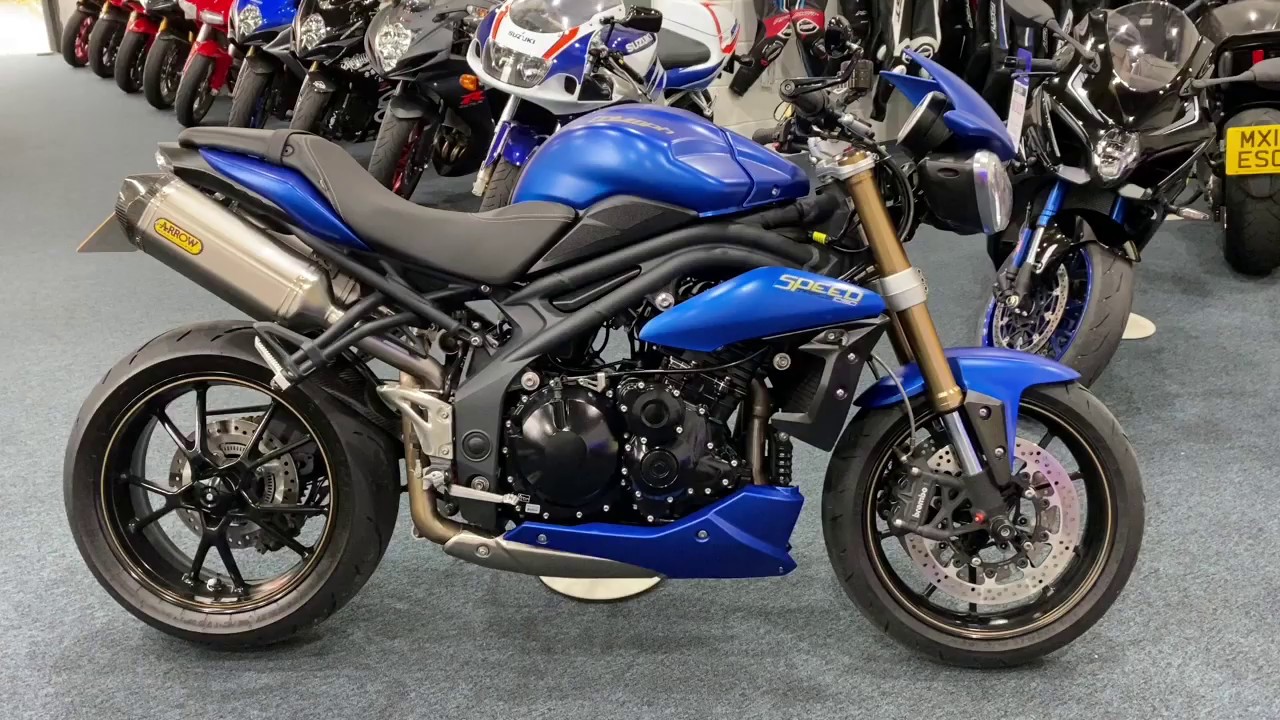 Speed Triple Blue Stompgrip Hybrid, Volcano, Für Triumph Speed Triple