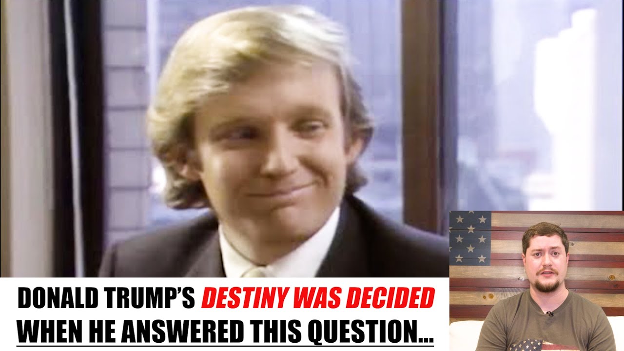 Trump's destiny was decided when he answered this question... - YouTube