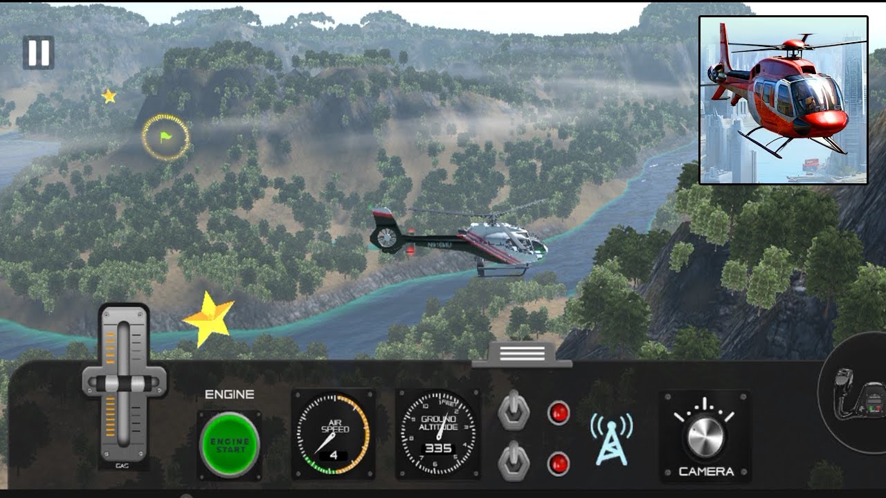 Helicopter Simulator Android | Take off Helicopter Flight Sim - YouTube