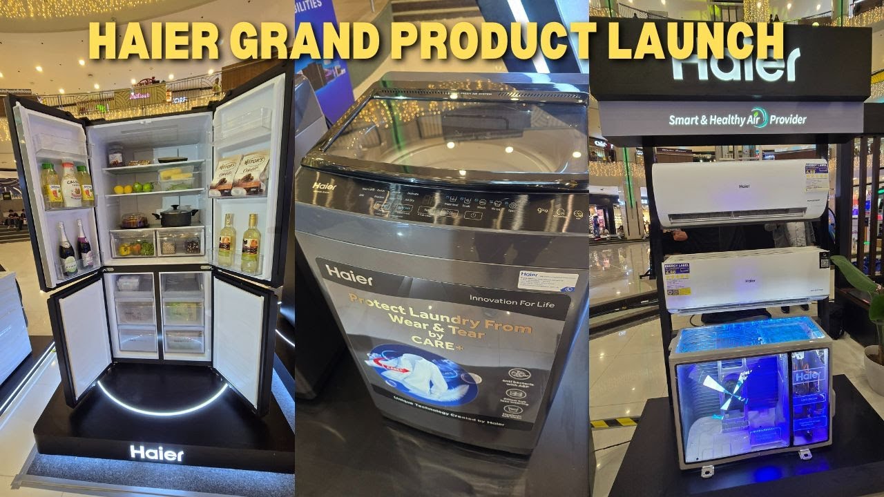 HAIER PRODUCT LAUNCH 2024 - NEW 4 DOOR REF, SELF CLEANING WASHING ...