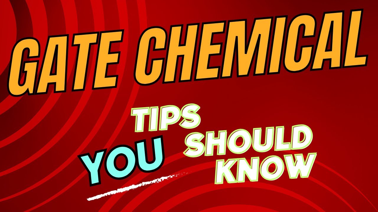 GATE Chemical | Tips You Should Know | GATE Chemical Engineering - YouTube GATE Chemical | Tips You Should Know | GATE Chemical Engineering - YouTube