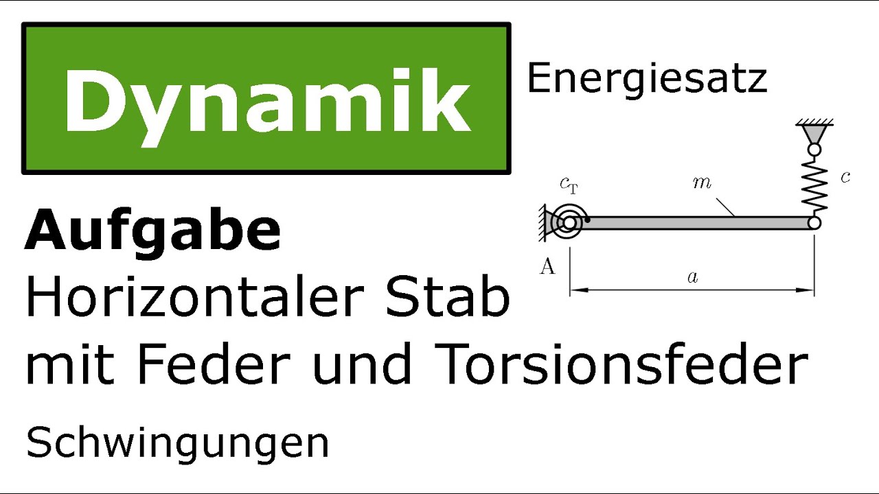 ⚙️ Horizontaler Stab mit Feder und Torsionsfeder ESatz [Technische ...