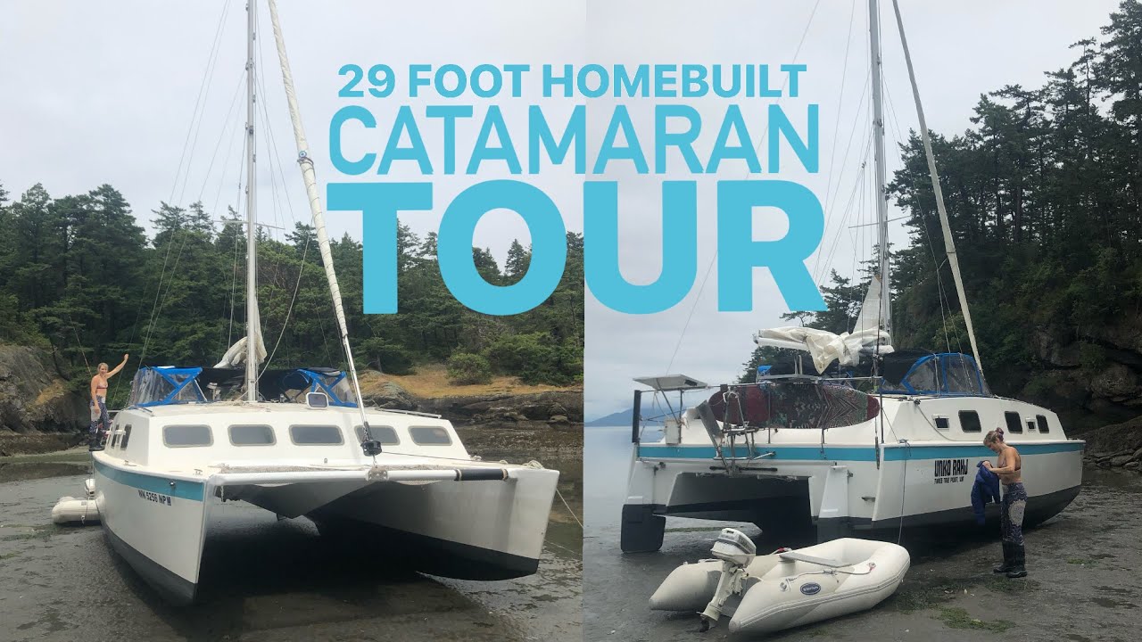 CATAMARAN TOUR | Homebuilt 29ft Jarcat Coral Coast - (Full Walk Through ...