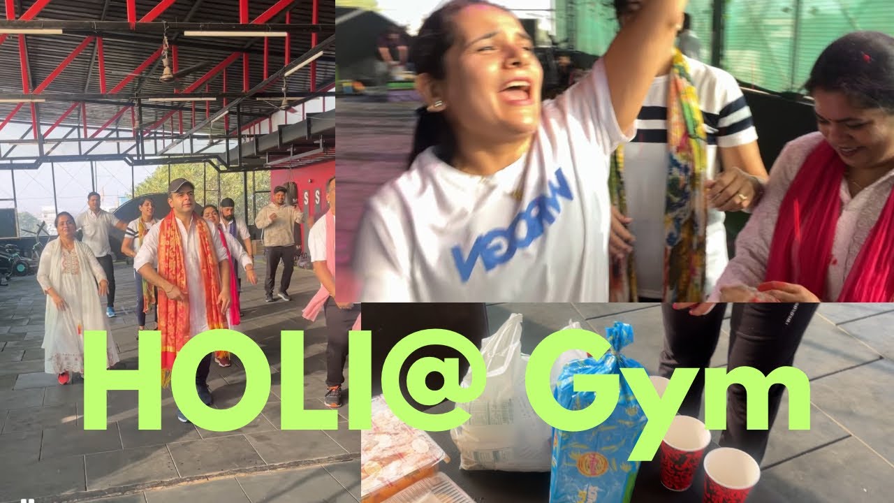 Holi celebration at the gym#HAPPY HOLI!!!!! - YouTube