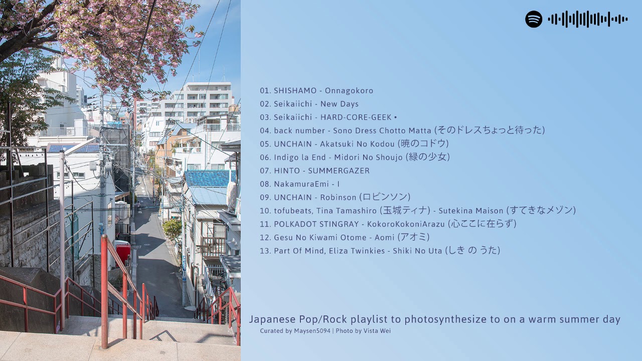Japanese pop/rock playlist to photosynthesize to on a warm summer day ...