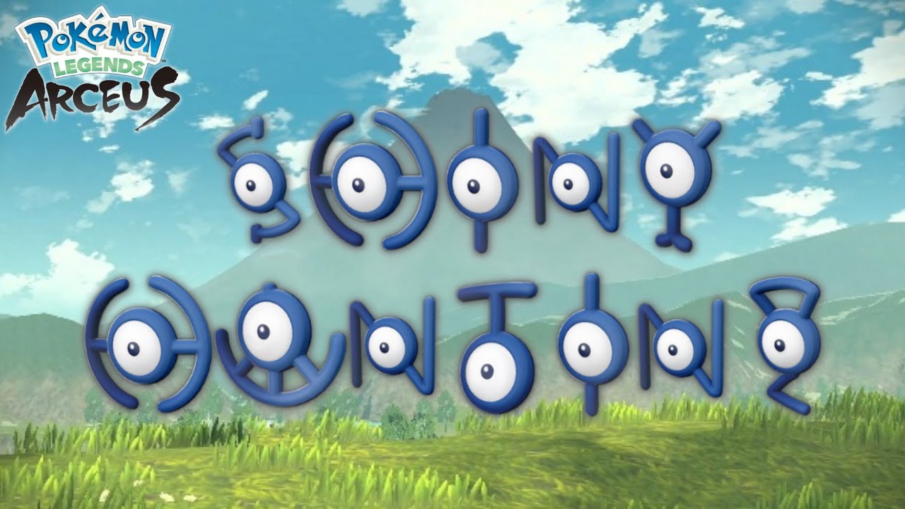 Shiny Hunting Every Unown Form in Pokémon Legends: Arceus! #shortd ...