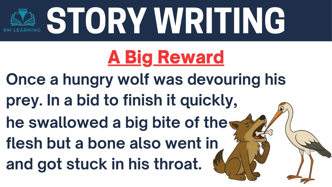 Story A Big Reward / The Wolf and the Crane Story / Moral Story Might ...