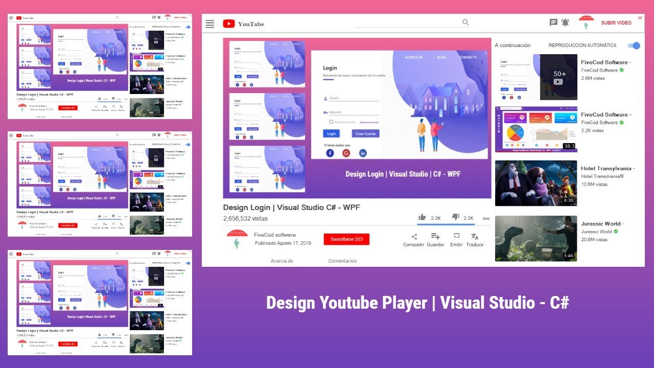Design Youtube Player | Visual Studio - C# - YouTube