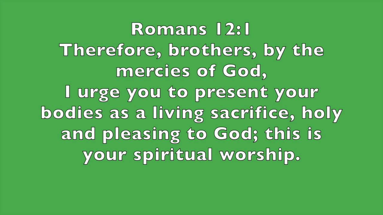 Romans 12:1 HCSB - YouTube