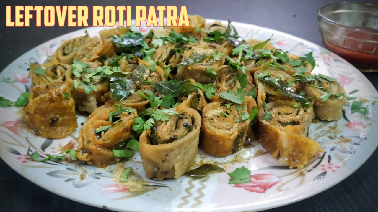 #Leftover#rotis#patra l recipe of leftover roti ।बची हुई रोटी की एकदम ...
