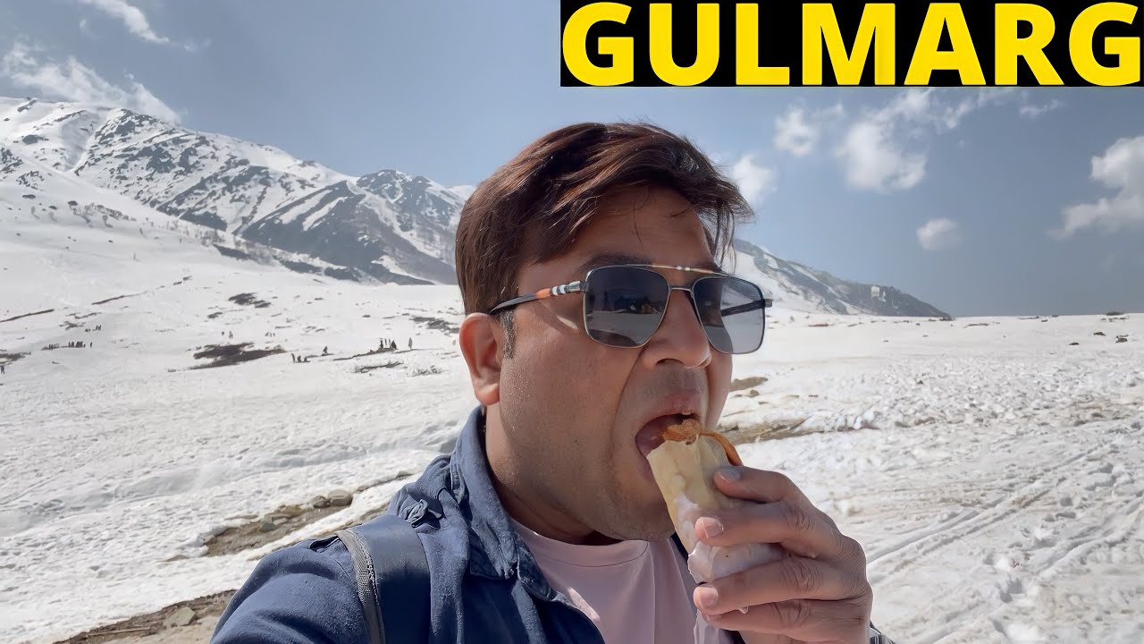 best food in gulmarg chicken roll Kashmiri chai and bread - YouTube