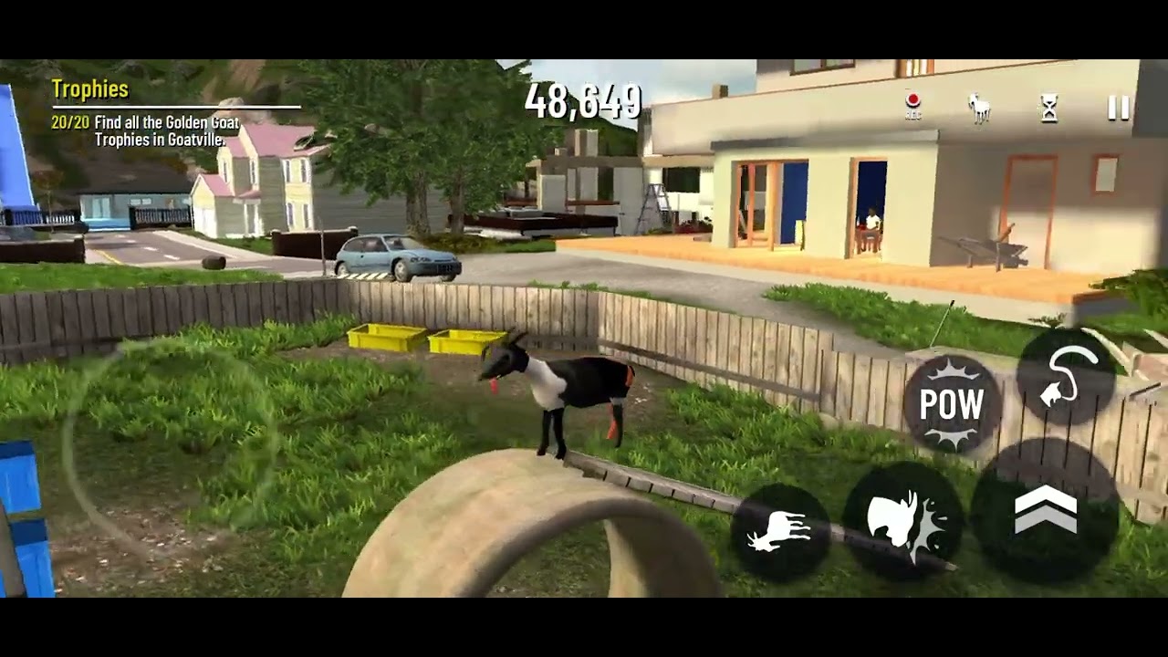 Goat simulator Queen Of All Goats rare colour - YouTube