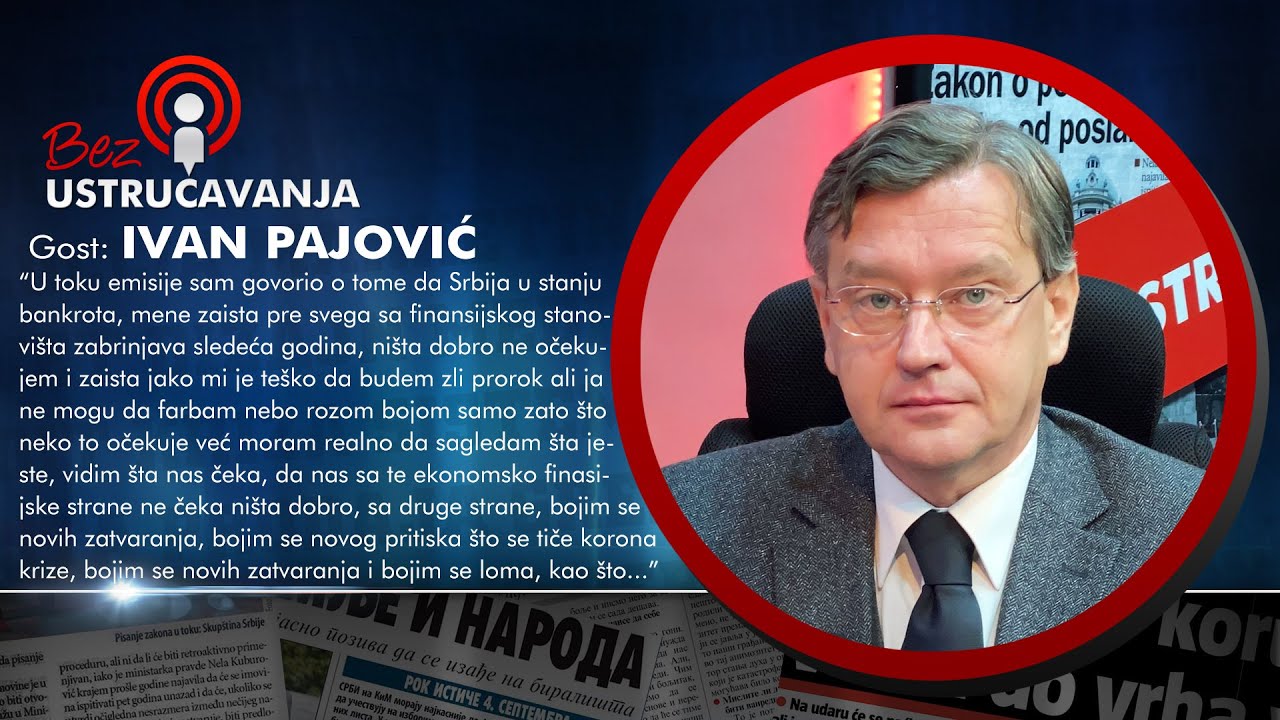 BEZ USTRUČAVANJA - Ivan Pajović: Ulice će uskoro biti pune nezaposlenih ...