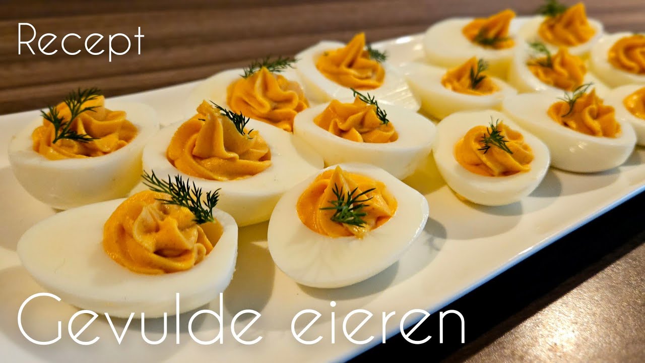 Gevulde eieren maken snel en makkelijk Feestdagen recept|deviled eggs ...