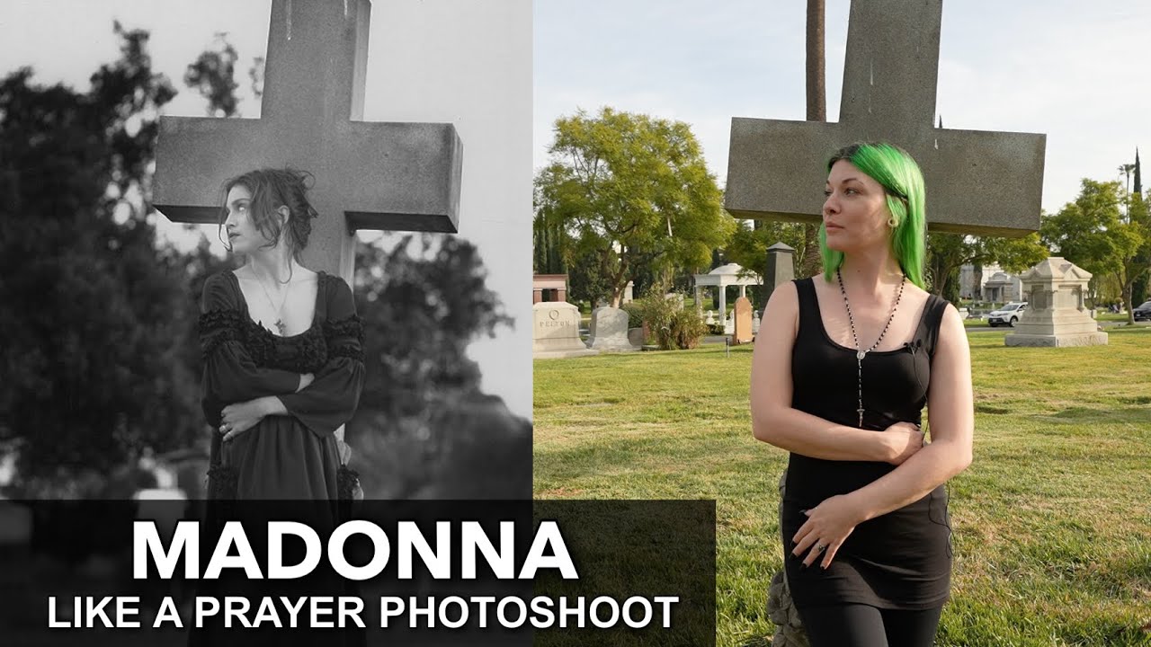 Madonna - Like A Prayer Photoshoot Locations in Hollywood Forever Cemetery 4K - YouTube