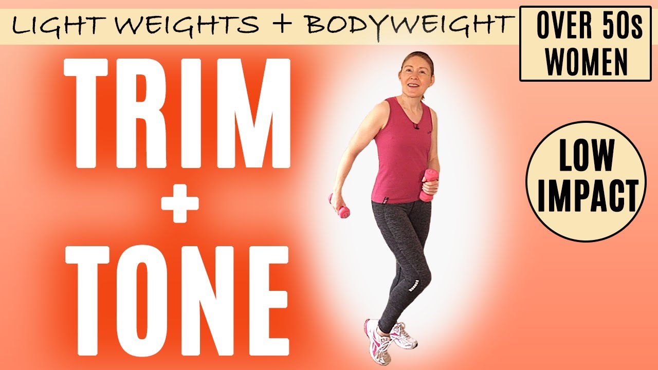 TOTAL BODY STRENGTH WORKOUT FOR WOMEN OVER 50 | LIGHT WEIGHTS ...