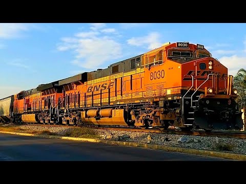 Persecución a las BNSF 8030 3936 desde el M522-M511 //CBNPNMY - TMY0 ...