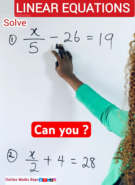 How to solve Linear Equations. #viralmathshorts - YouTube